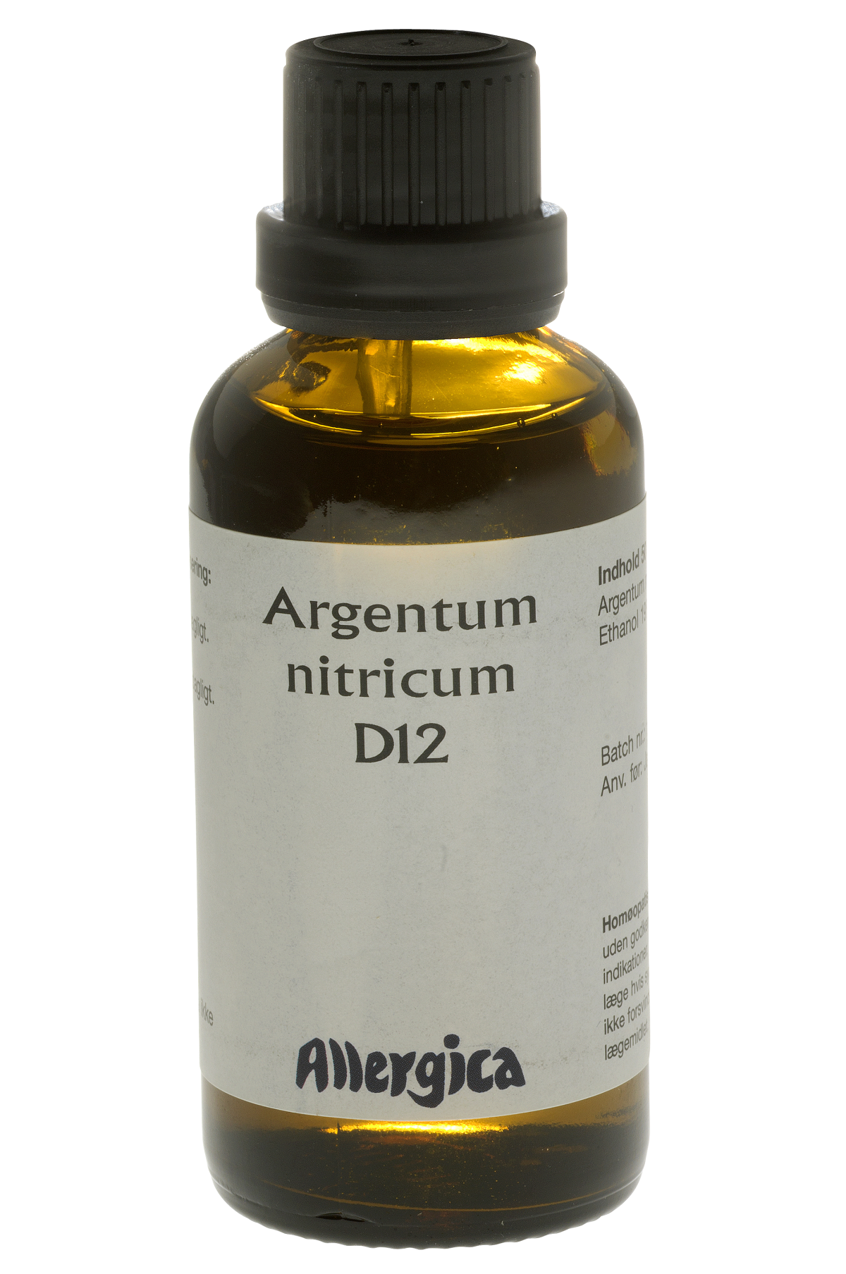 Argentum nitricum D12, dråber - Allergicas midler - Kastanjegaarden