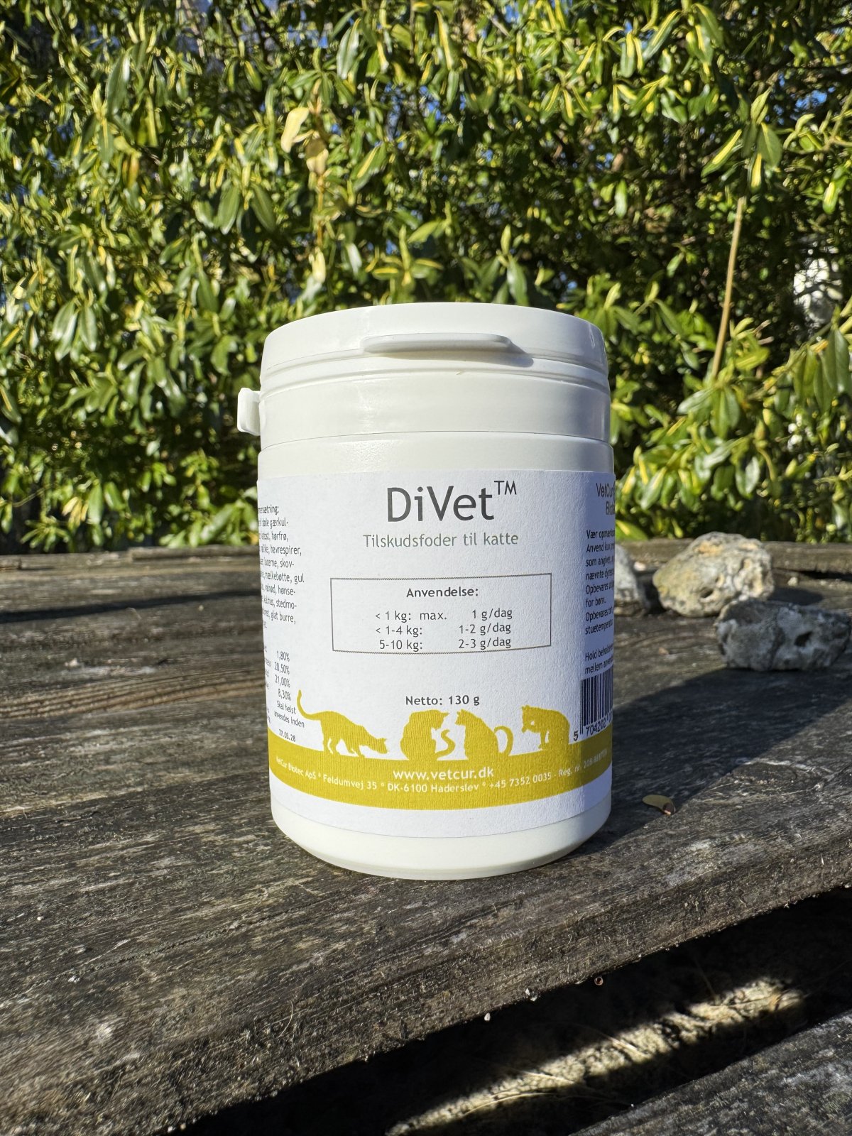 DiVet pulver 130 gr. - kat - Vetcur til kat - Kastanjegaarden