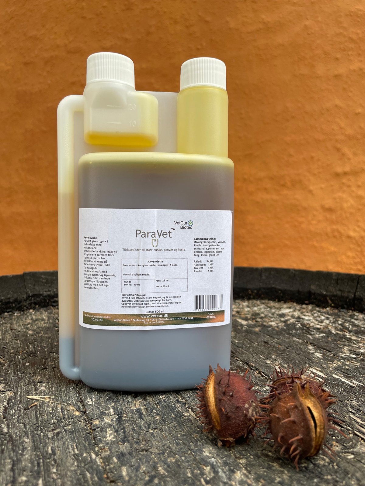 ParaVet 500 ml - store hunde, pony og heste - VetCur - Kastanjegaarden